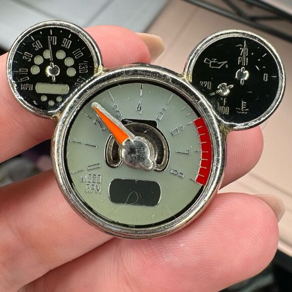 Disney | Toys | Disney Parks Pin Speedometer Car Dashboard Moving Dial ...